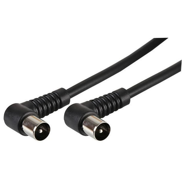 PRO SIGNAL TV Aerial Lead, 90 Degree Coax Plug to 90 Degree Coax Plug ...