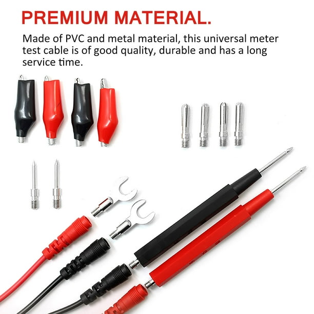 AOZBZ 16 In 1 1000V Multi-function Combination Test Cable Banana Jack ...