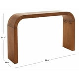 SAFAVIEH Liasonya Modern Wood Console Table, Natural - Walmart.com