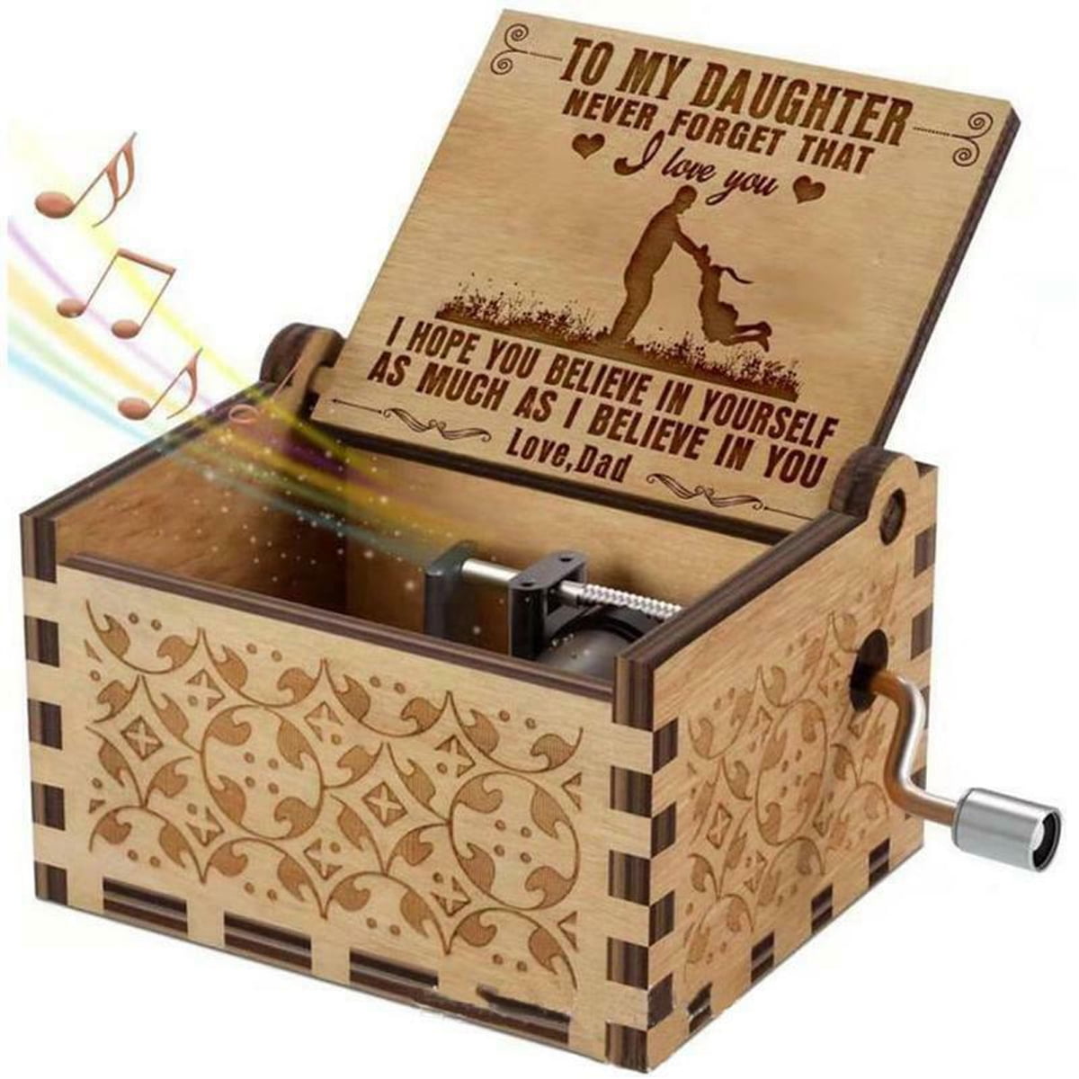 You Are My Sunshine Music Box Theme Music Chest Wooden Engraved ...