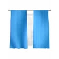 Classic Blue Striped Chiffon Sheer Curtains 63 Inches Long Modern ...