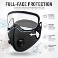 Reusable Carbon Filter Dust Mask with Adjustable Goggles, Anti-UV-5 ...