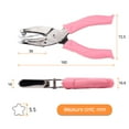 SPEEDWOX Hole Puncher Star Shape 6 Inches with Soft Pink Grip for Craft ...