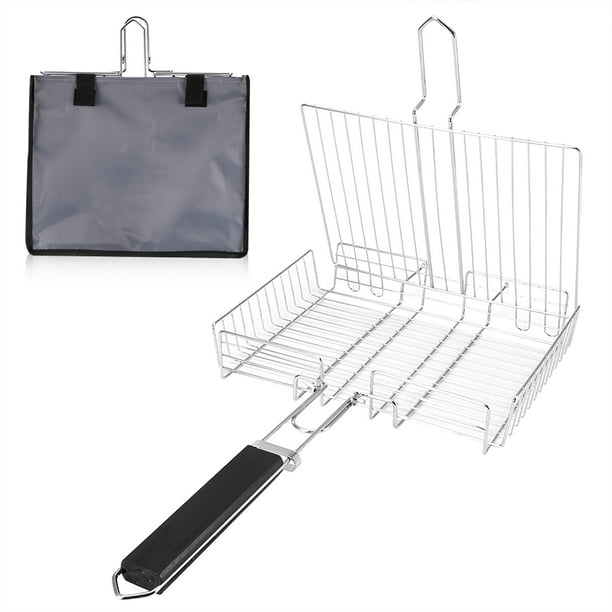 BBQ Net, BBQ Net Square Grilled Fish Chicken Net Clip Hand Held Grill Mesh Wire Clamp Outdoor ...