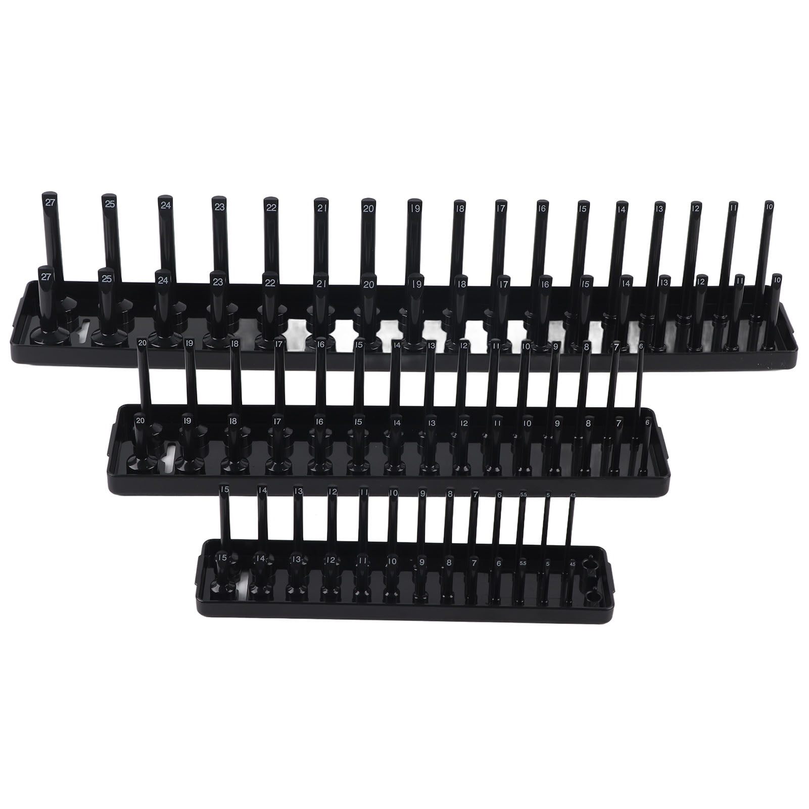 Organizador de soporte de enchufe Bling Bling negro 3PCS 1/4in 3/8in 1 ...