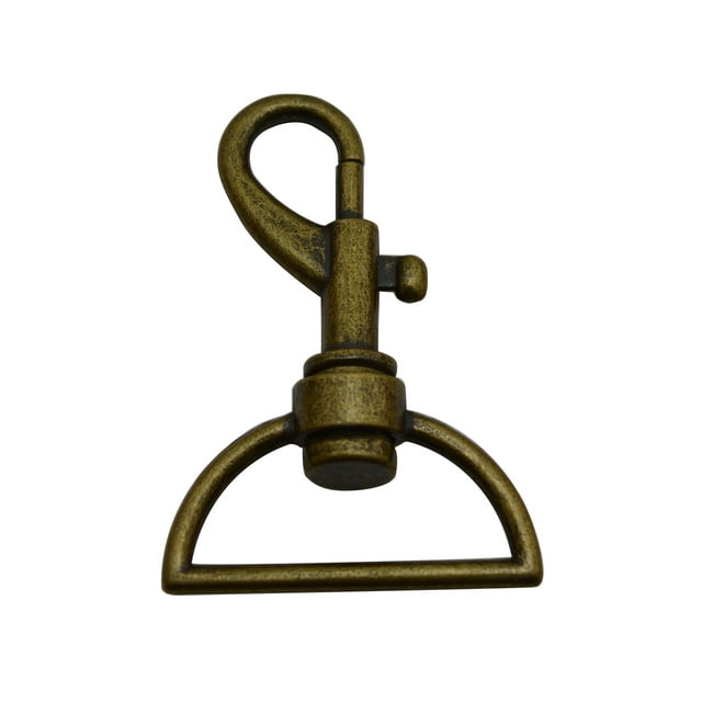 Fenggtonqii Bronze 1.25" Inner Diameter D Ring Gun Buckle Large Lobster ...