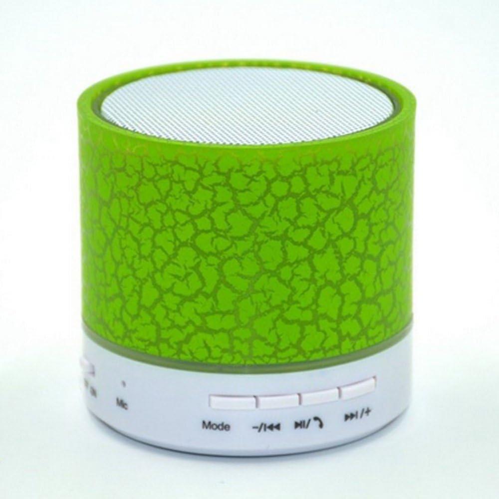 Rose red Mini altavoz inalámbrico Bluetooth con capa agrietada, tarjeta ...