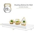 Sorbus 2 Pack Wood Floating Shelves - Modern and Traditional Decor ...