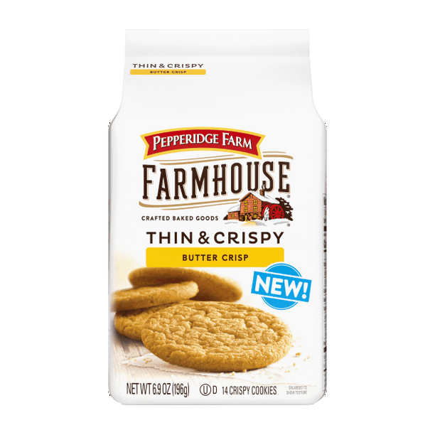 Pepperidge Farm Thin & Crispy Butter Crisp Farmhouse Cookies, 3-Pack ...