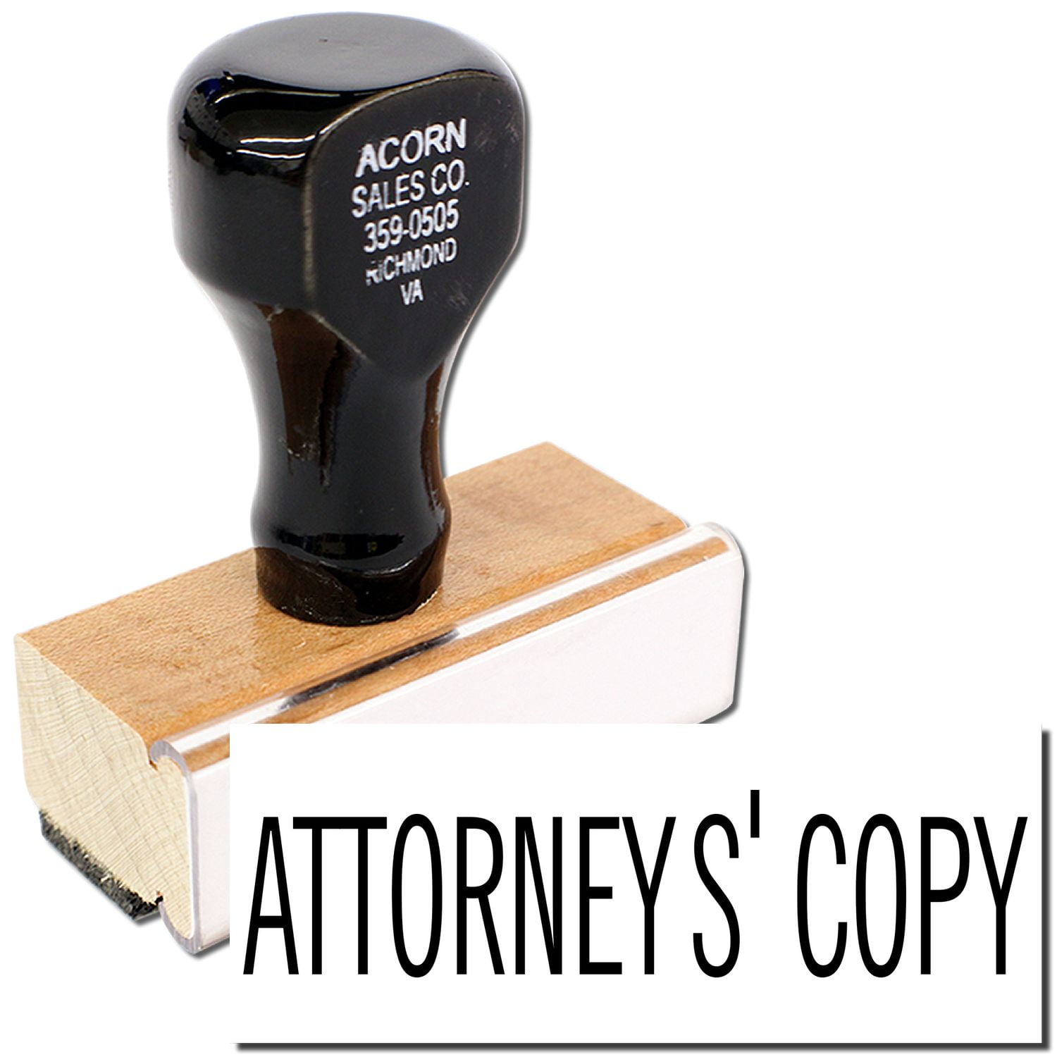 Large Attorneys' Copy Rubber Stamp, Wooden Handle Rubber Stamp, Laser ...