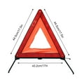 EUWBSSR Foldable Warning Triangle for Roadside Vehicle Emergencies ...