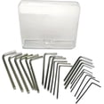 21pcs Mini Hex Key Set,Mini Hex Wrench sets Tool Kit Silver,Imperial L ...
