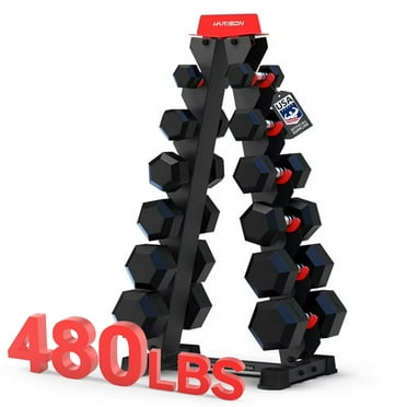 3-Tier Dumbbell Rack Stand Only, 1100LB Capacity Adjustable Weight Rack ...