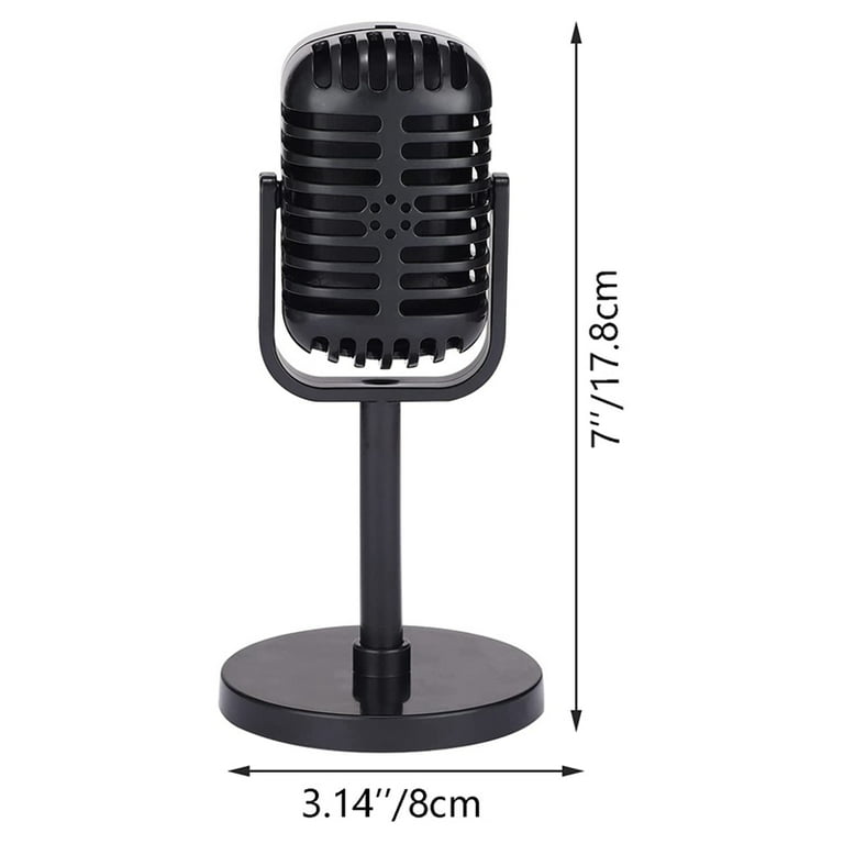 Vintage Microphone Black And White