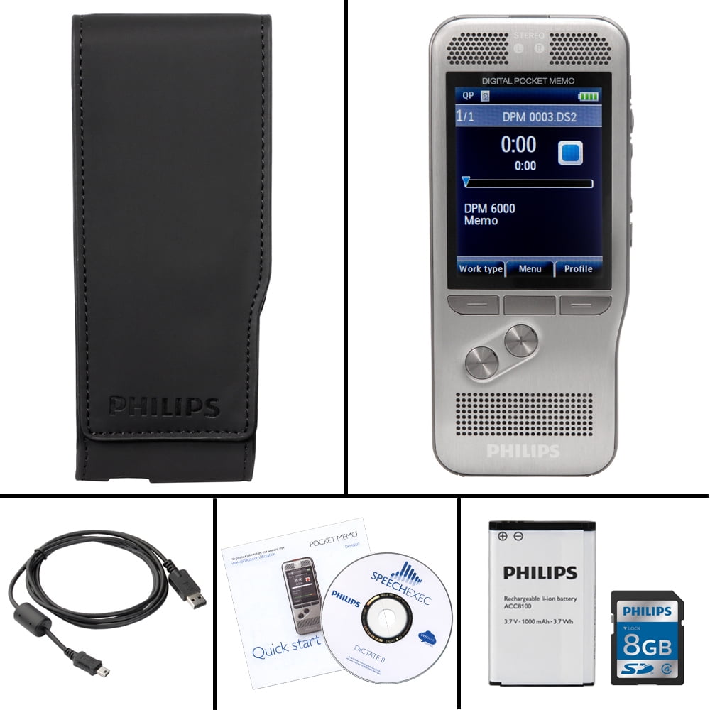 Philips Pocket Memo 6000 Digital Dictation Portable Recorder - Walmart.com
