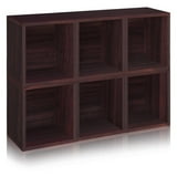 Way Basics Eco Stackable Modular Storage Cubes Plus, White, 6-Pack ...