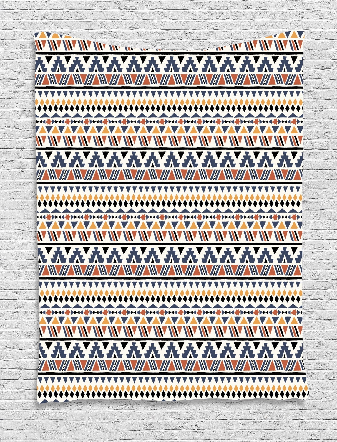 Aztec Tapestry, Colorful Geometric Background with Stripes Zigzags ...