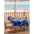 60x120 Inch Outdoor Tablecloth with Umbrella Hole Zipper Rectangle ...