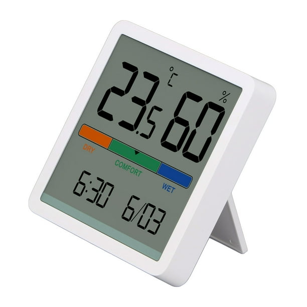Hygrometer , Quick Response Date Time 3 In 1 Temp Humidity Monitor ...