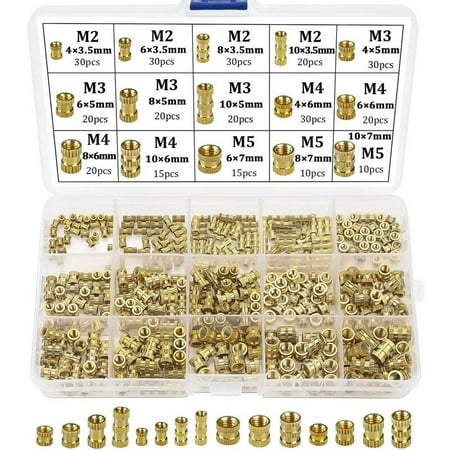 Threaded female threaded insert M2 M3 M4 M5 Brass threaded sockets for ...