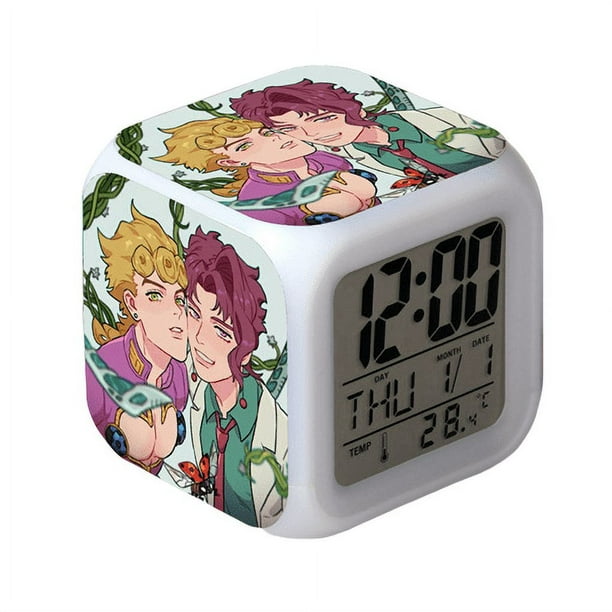 SAYDY Anime Alarm Clock One Piece LED Square Clock Digital Alarm Clock ...