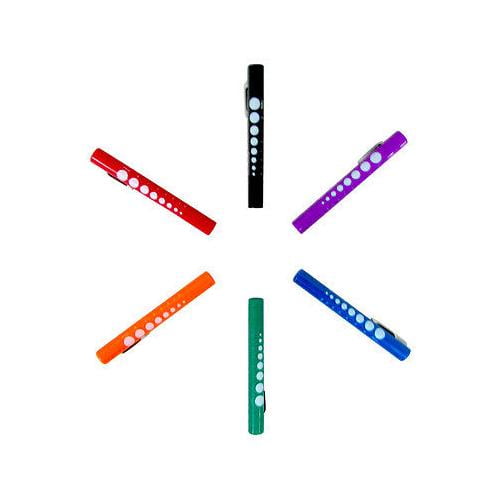 Dixie Ems Colored Disposable Penlight with Pupil Gauge- 6 Colors ...