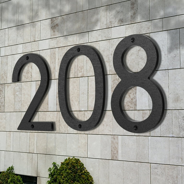 Modern House Number Plate