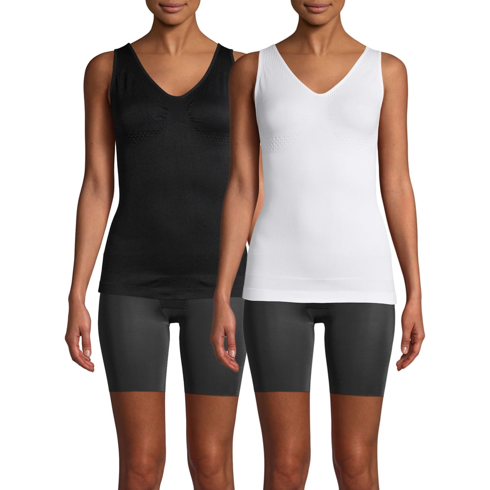 Real Comfort - Real Comfort Alyssa 2-Pack Molded Cup Shaping Camisole ...
