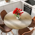 Brown Ombre Round Tablecloth 45-54 Inch Round Fitted Table Cloth with ...
