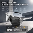 UV400 Photochromic Polarized Safety Glasses Impact Resistant Protective ...
