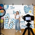 The Beach Is My Happy Place Photography Backdrop 10x8FT, Summer Ocean ...