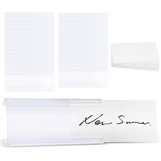 Symkmb Wire Shelf Label Holders, 30 Pack Plastic Wire Shelf Label Clips ...