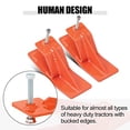 Tractor Bucket Protector, 2pcs Heavy Duty Steel Ski Edge Protector ...