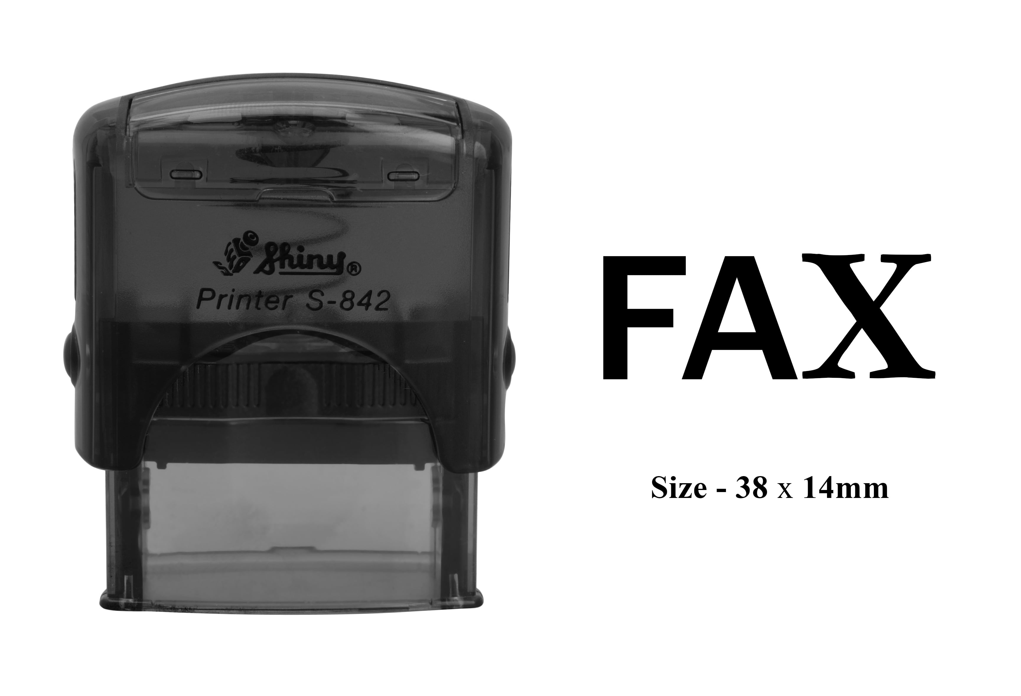FAX Self Inking Rubber Stamp Shiny Office Stationary Custom Stamp ...