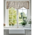 Blue Starfish Shells Conch Tie Up Valances Curtain, Coastal Vintage ...
