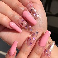 Blinger Nail Wand - Chevron With Pink Glitter - Walmart.com