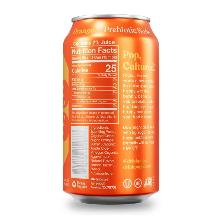 Poppi Prebiotic Soda Nutrition Facts Factory Wholesaler | www.pinnaxis.com