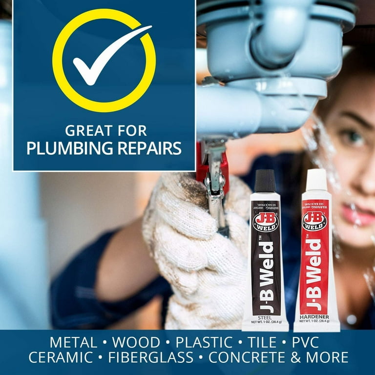 Steel Reinforced Cold Weld For Metal Repairs J-B Weld Cold Weld Steel ...
