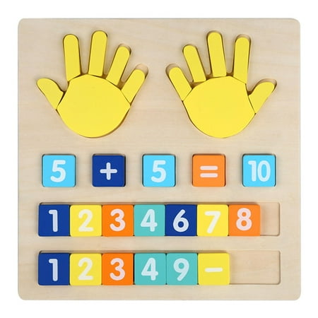 Mathematics Busy Board Finger Numbers Counting Toy Montessori Preschool ...