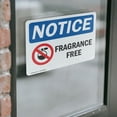 (2 Pack) Fragrance Free Sign With Symbol OSHA Notice Sign 5 Inch X 3.5 ...