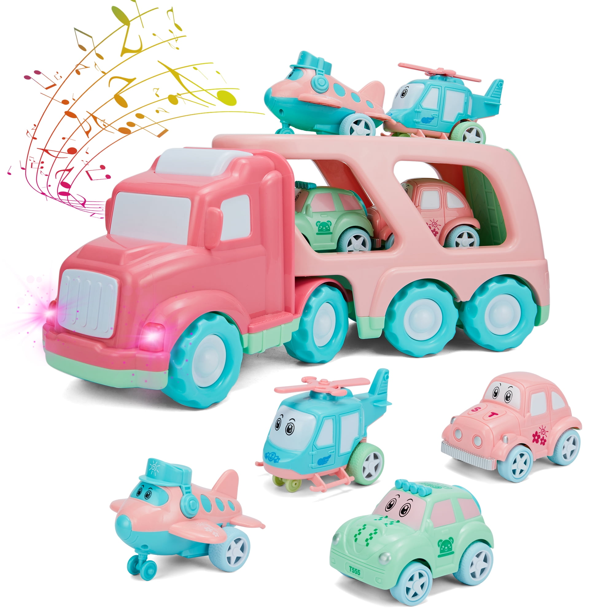 Pink Fire Truck Toy