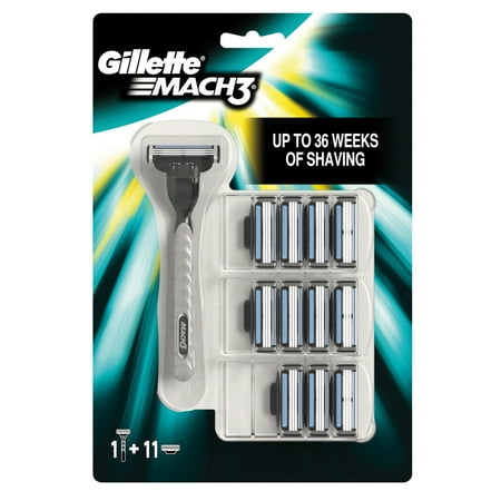 Gillette Mach3 Razor Handle with 11 Refill Blades - Walmart.ca