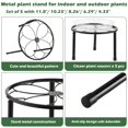 5-pack Metal Plant Stands Indoor Outdoor Rustproof Iron Potted Plant ...