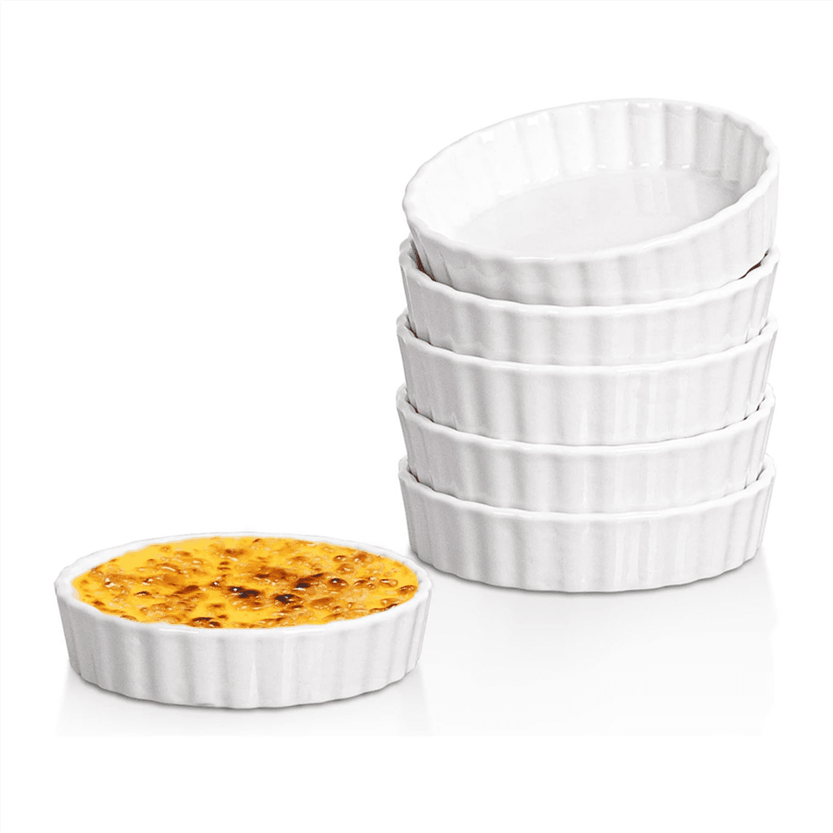 Click here for Unbranded 5 Oz Creme Brulee Ramekins  Round Fluted... prices