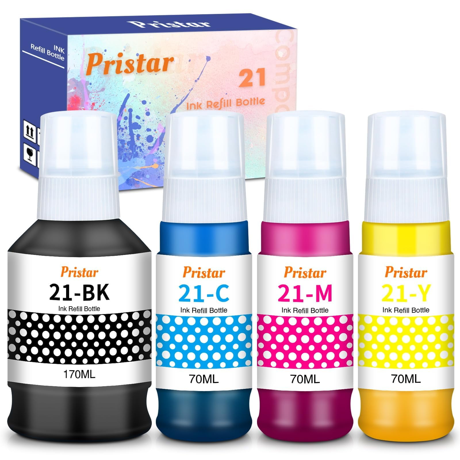 Click here for Pristar Gi-21 Gi21 G3270 G3290 Ink Refill Bottles... prices