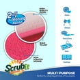 Scrub and Wipe Scrubbing Pads [10 Pack] - Dual Sided Scouring Pad and ...