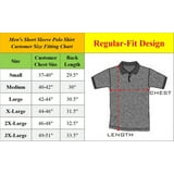 3-Pack Men's Regular-Fit Short Sleeve Pique Polo Shirts with Ribbed Collar & Armbands, Sizes S ...