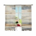Abstract Coastal Landscape Sheer Curtains for Living Room Bedroom ...