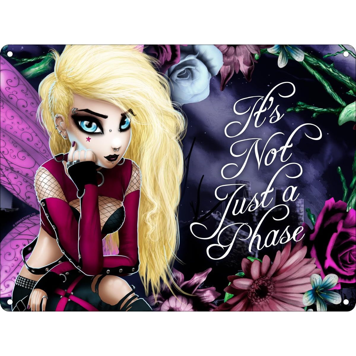 Hexxie It´s Not Just A Phase Tin Mini Izzy Door Sign | Walmart Canada
