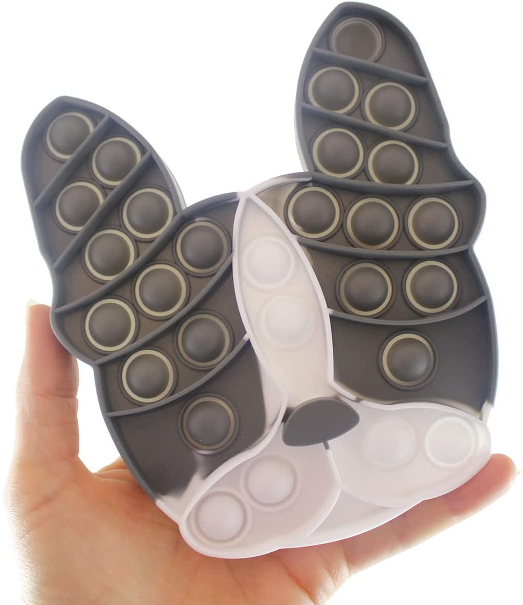 1 TERRIER Large Dog Bubble Pop Fidget Toy - Silicone Push Poke Bubble ...